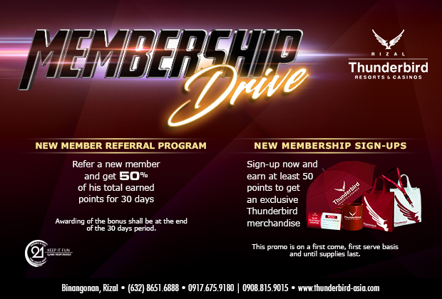 Promotions | Rizal | Thunderbird Resort